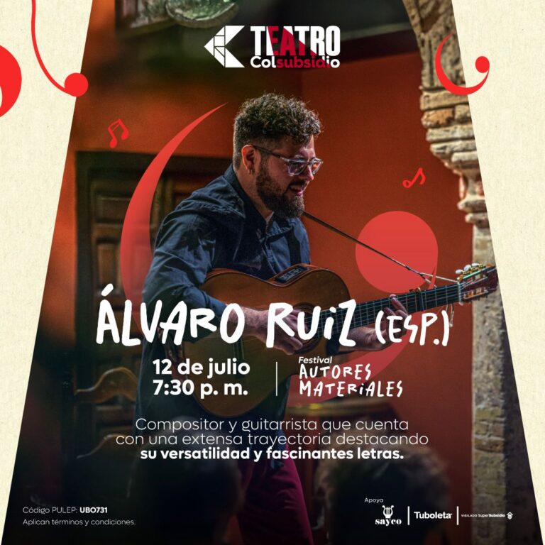 Álvaro Ruiz anuncia shows en Bogotá y Medellín - Musical Cedar